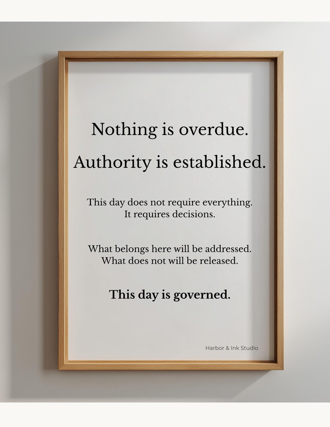 Printable Manifesto Wall Art Print Leadership Quote Daily Focus ...
