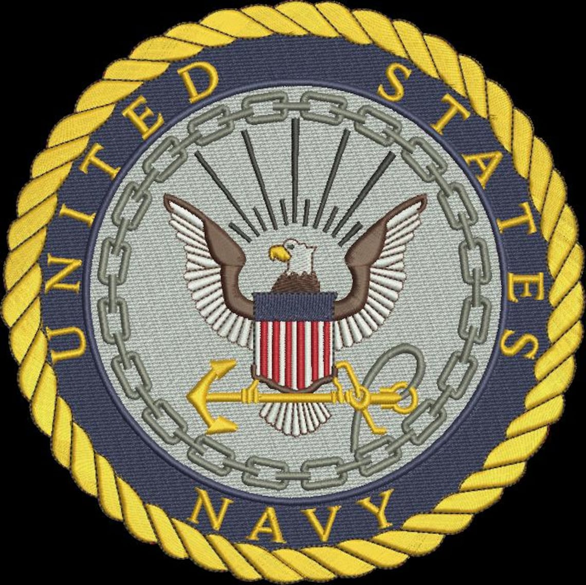US Navy Logo, Machine Embroidery Design, Us Navy Patch, Veterans Badge ...