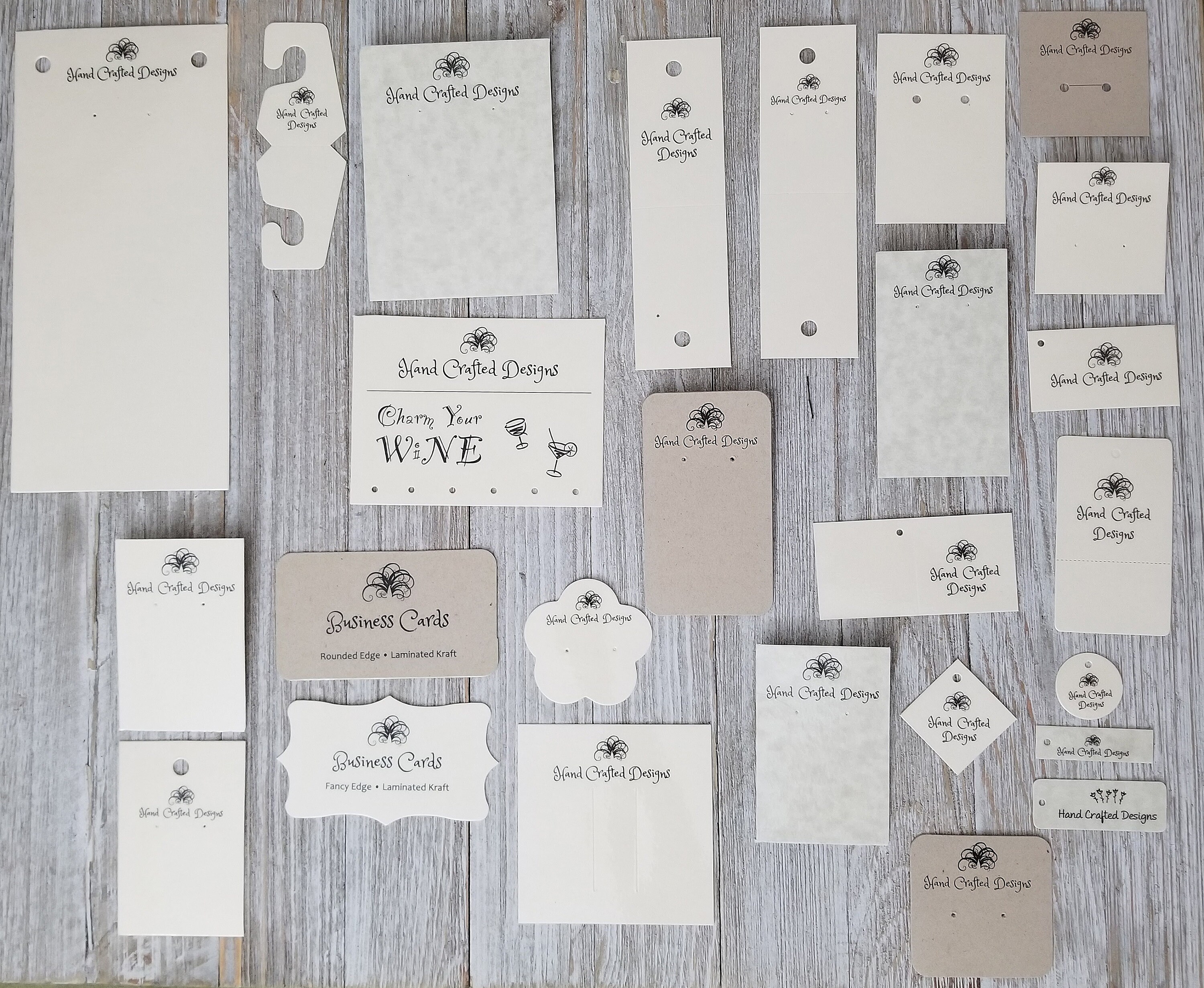 Sampler Pack of Earring Cards, Jewelry Tags, Jewelry Cards, One of ...