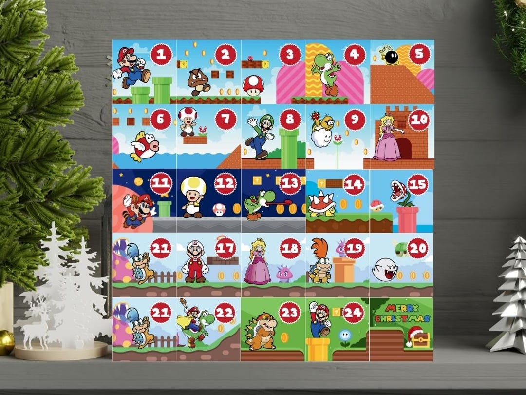 Super Mario Advent Calendar, Budget-friendly DIY, Advent Calendar PDF ...