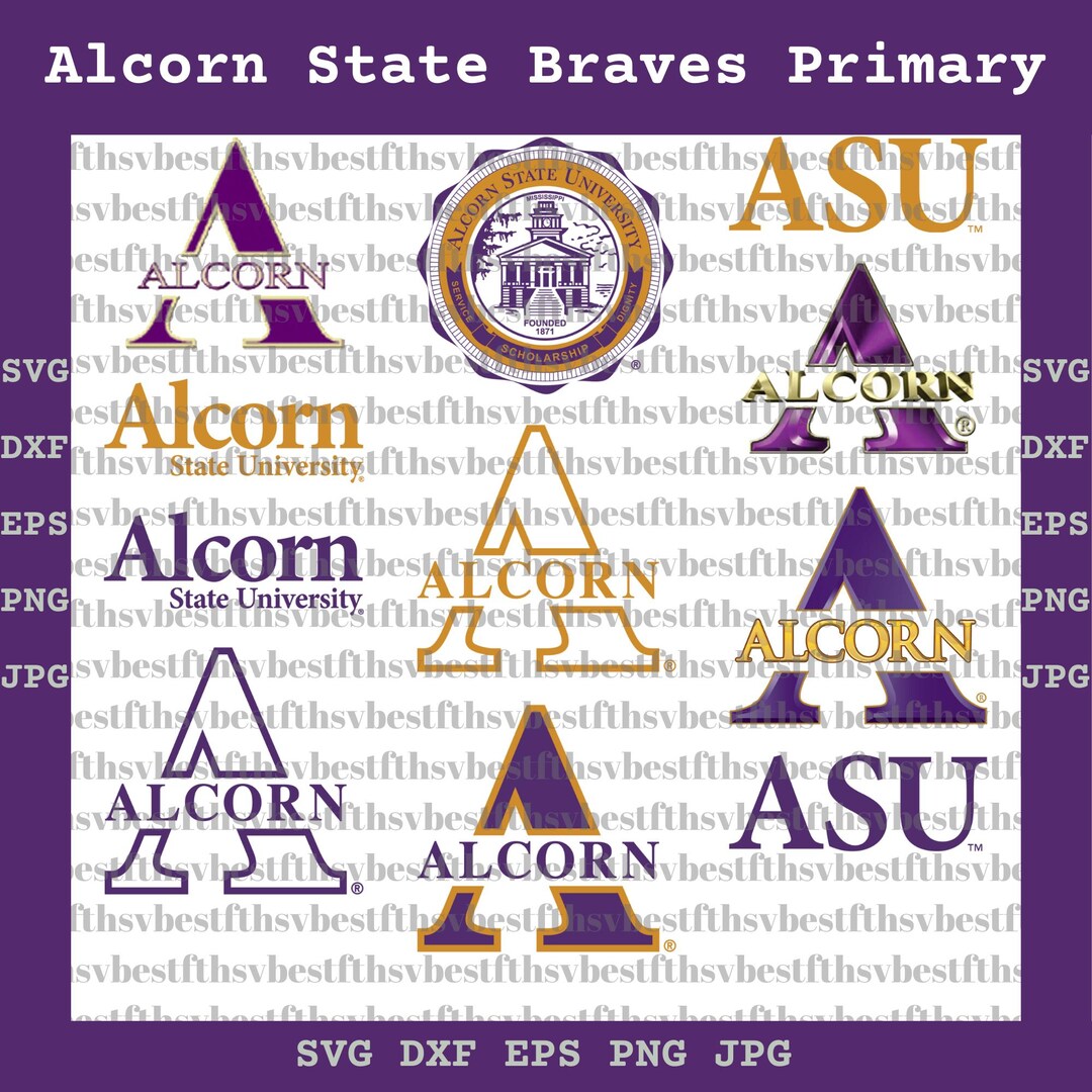 Braves Primary SVG Bundle, Alcorn State Football, SVG Bundle, Cricut ...