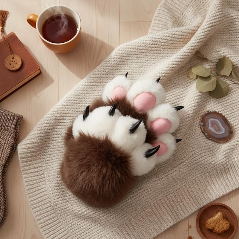 Realistic Furry Paw - Etsy
