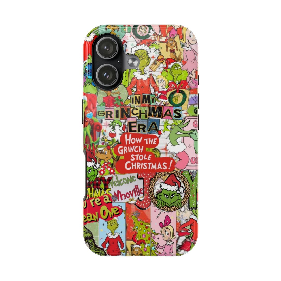 Retro Grinchmas Christmas Phone Case, Vintage Christmas Phone Cover for ...