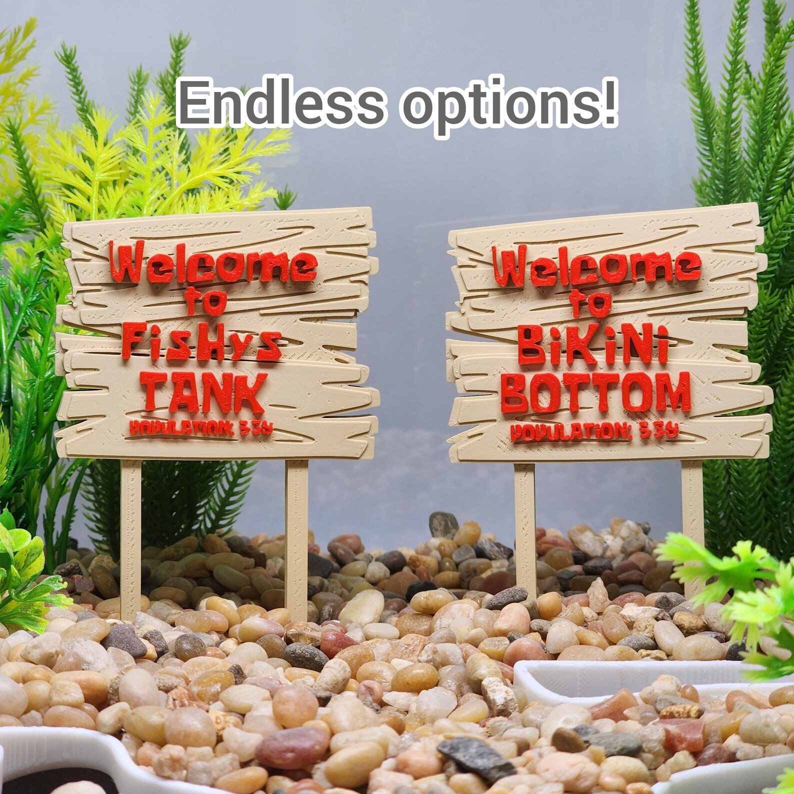 Personalized Sponge Theme Sign for Fish Aquariums - Axolotl ...