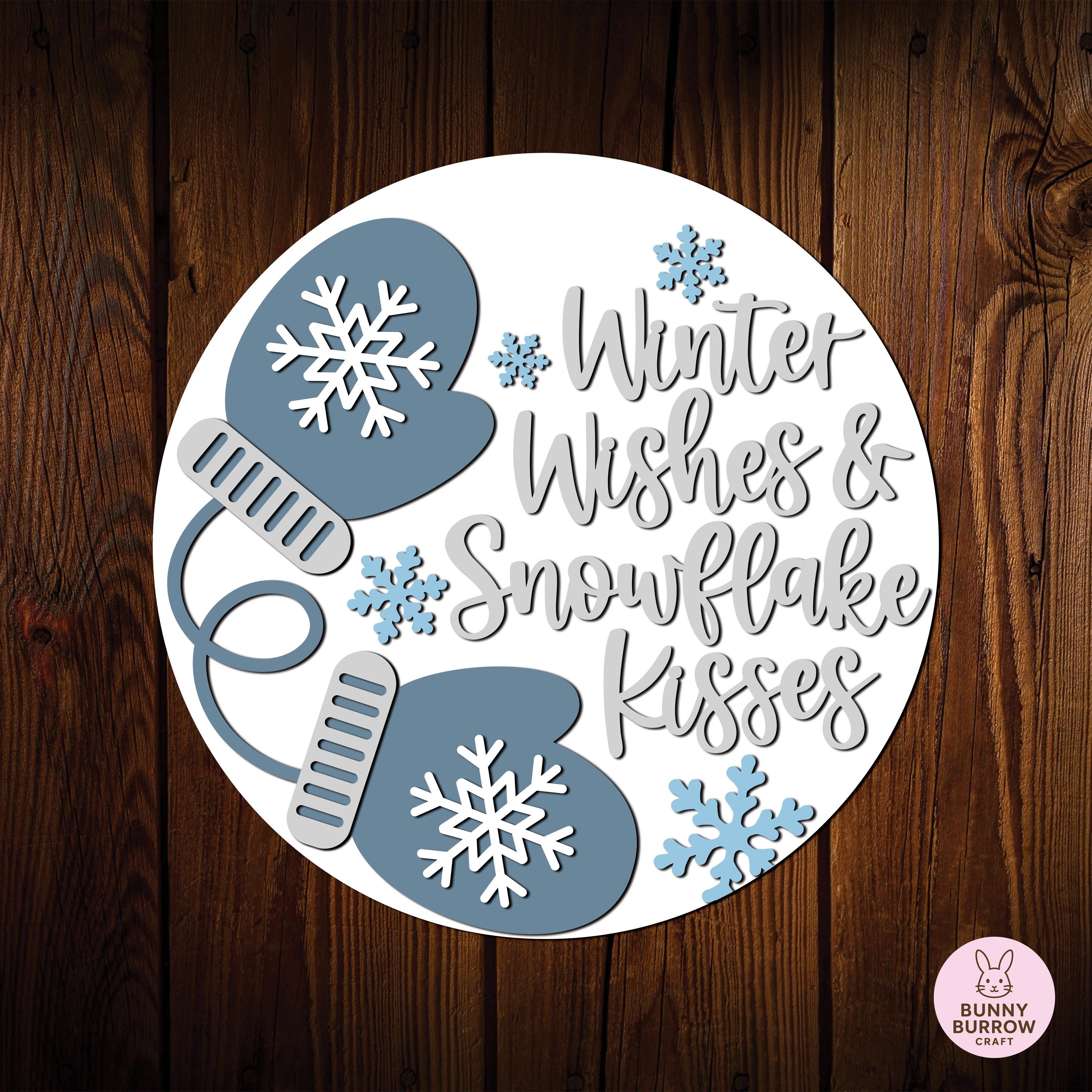 Winters Wishes DIY Kit – DIY Door Decor – Wall Decor – Laser Cut ...