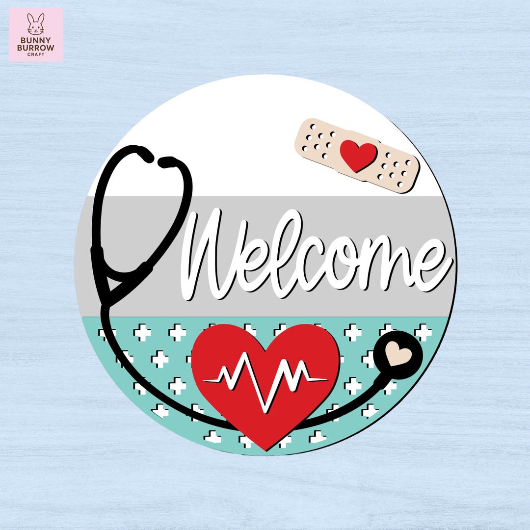 Welcome Nurse Sign DIY Kit – DIY Door Decor – Paint Your Own Sign ...