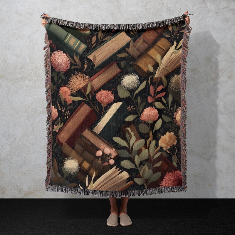 Library Blanket - Etsy