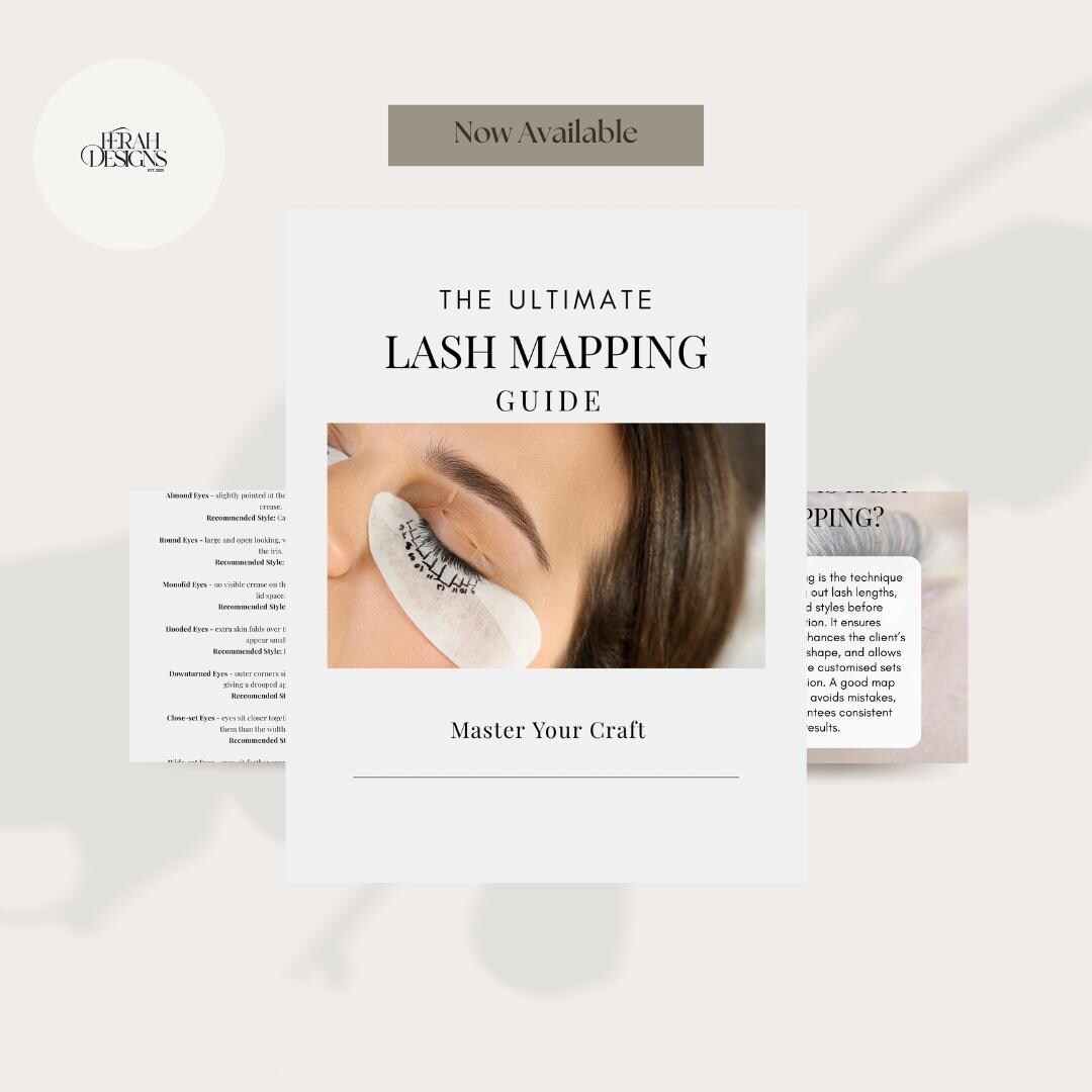Lash Mapping Guide PDF: Eye Shapes, Styles & Practice Sheets - Etsy ...