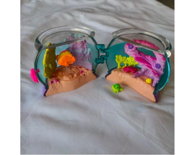 1995 Littlest Pet Shop Sweet Swimmy Fish Friends Fish Bowl 90s Aquarium ...