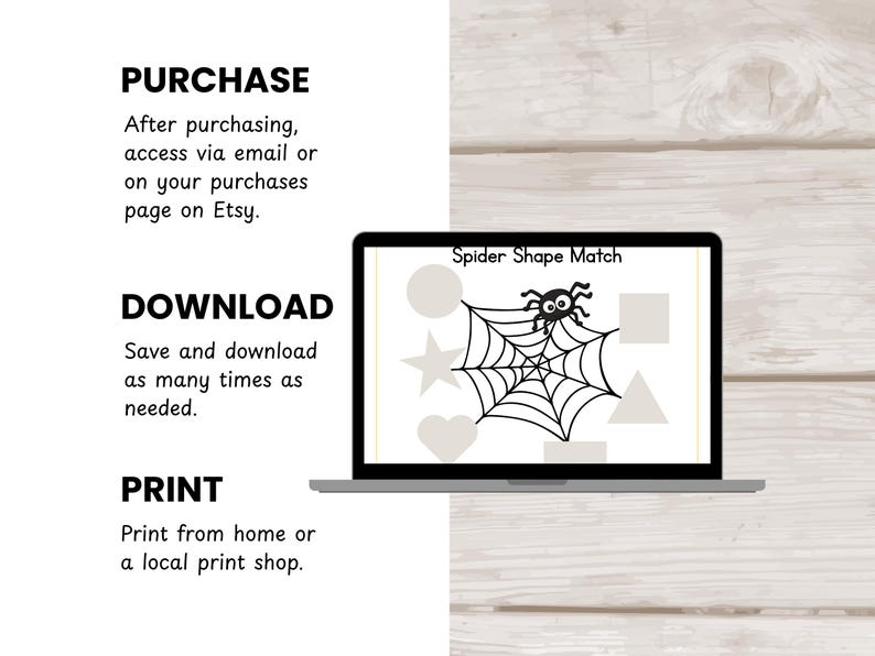 Printable Spider Shapes Matching Activity, Toddler Preschool Activities ...