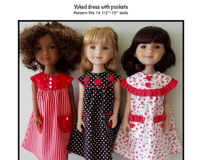 Sewing Pattern 14 Inch Doll Clothes Pattern, Simplicity Sewing Pattern ...