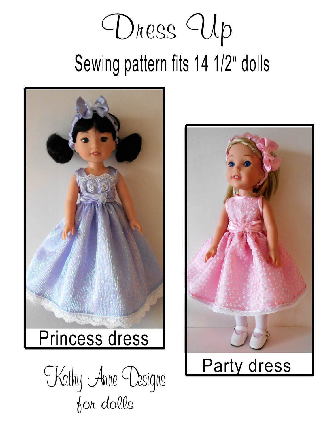 PDF Dress Up sewing pattern for 14 1/2 dolls | Etsy