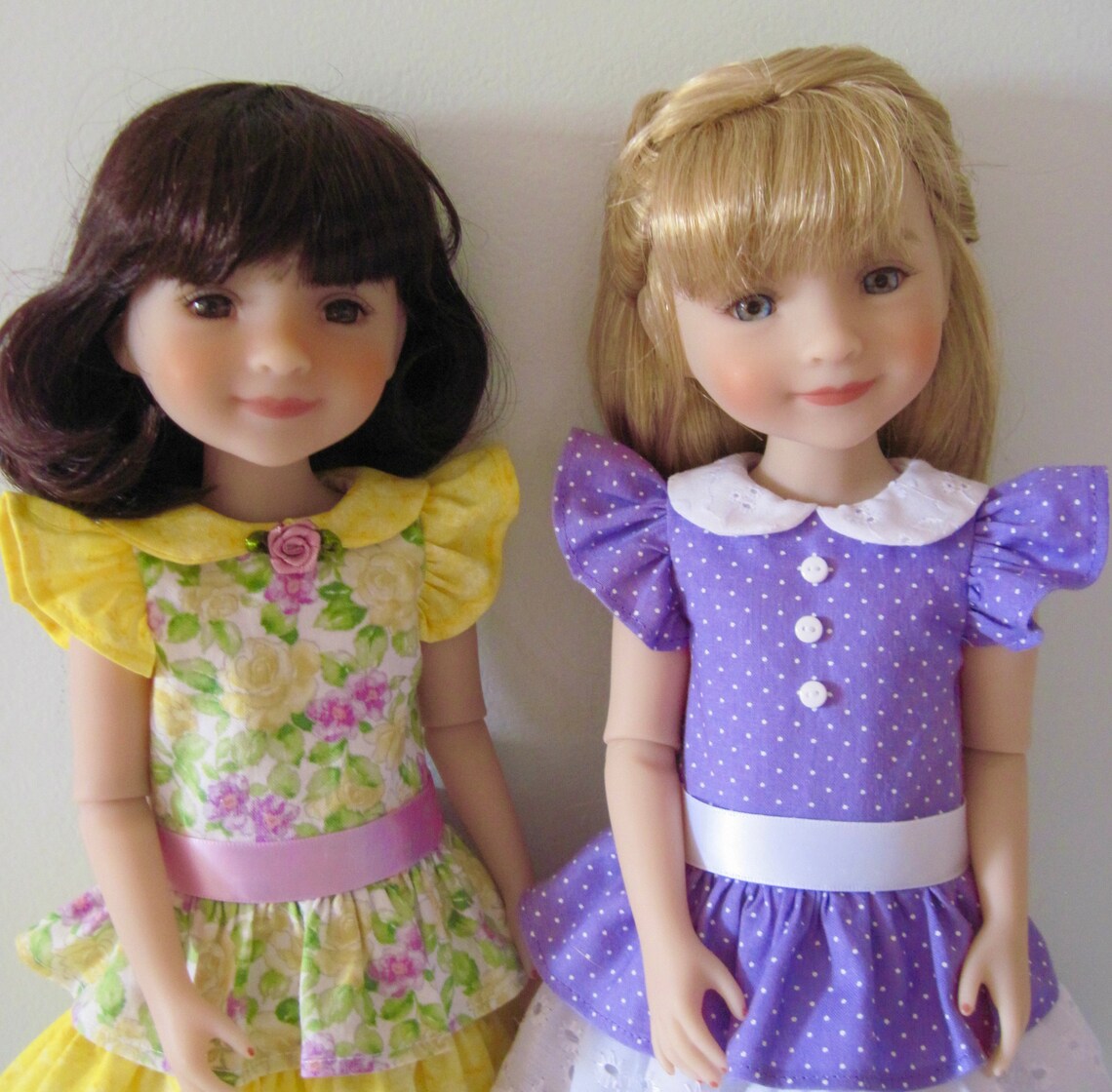 PDF Ruffled Dress Sewing Pattern Fits 15" Slim Dolls, Such as Ruby Red ...