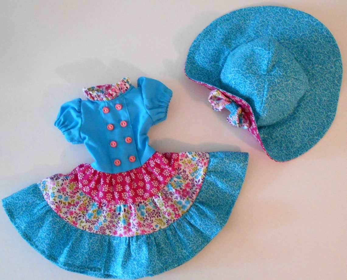 PDF Prairie Dress and Hat Sewing Pattern Fits 14 1/2" Dolls - Etsy