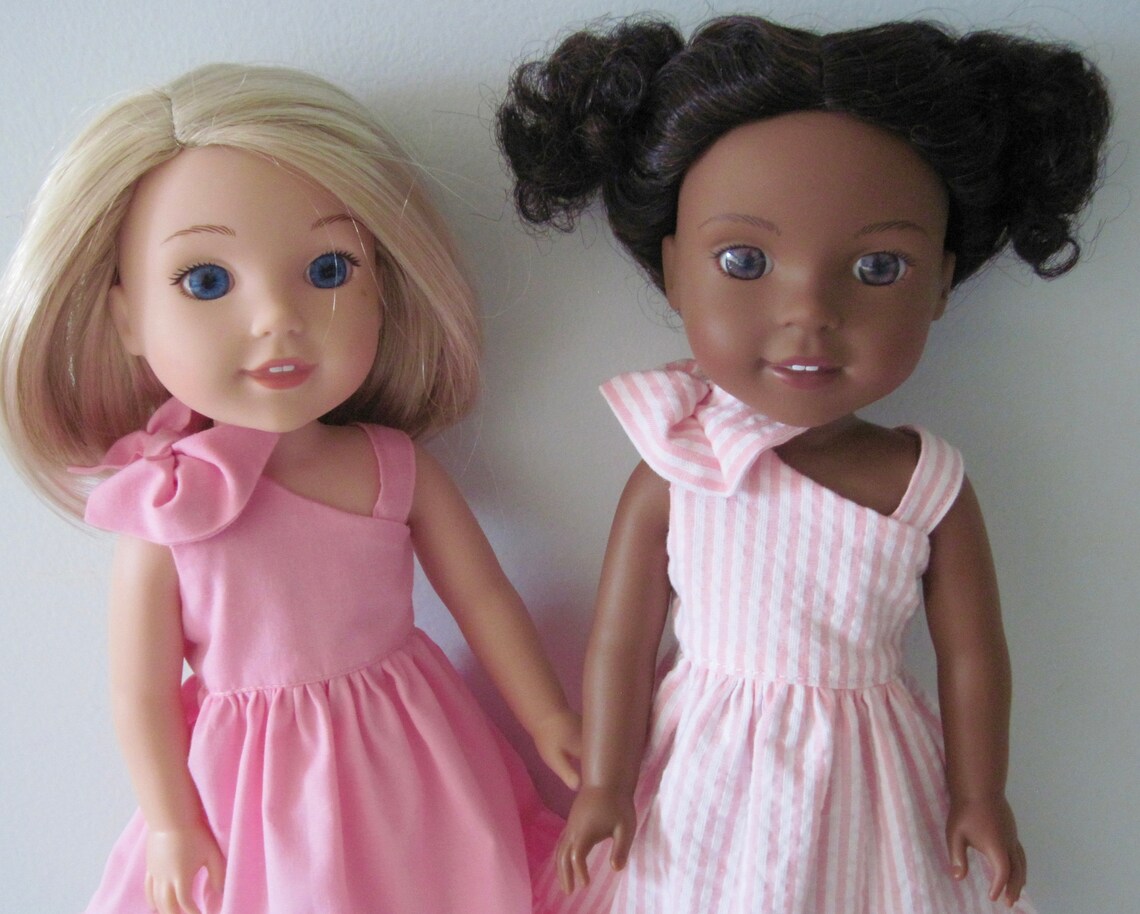 PDF Bow Shoulder Dress Sewing Pattern Fits 14 1/2"-15" Slim Dolls, Such ...