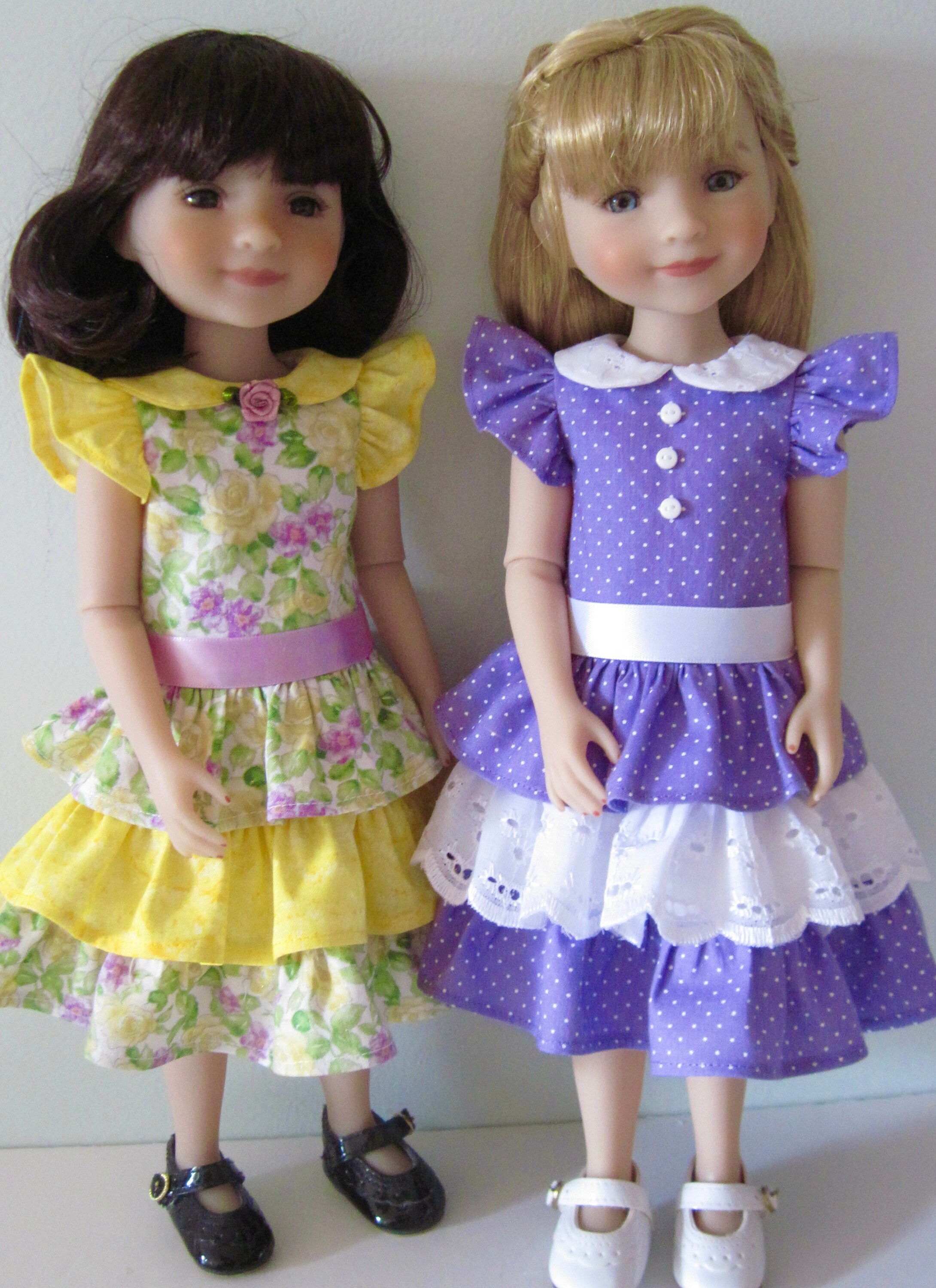 PDF Ruffled Dress Sewing Pattern Fits 15" Slim Dolls, Such as Ruby Red ...