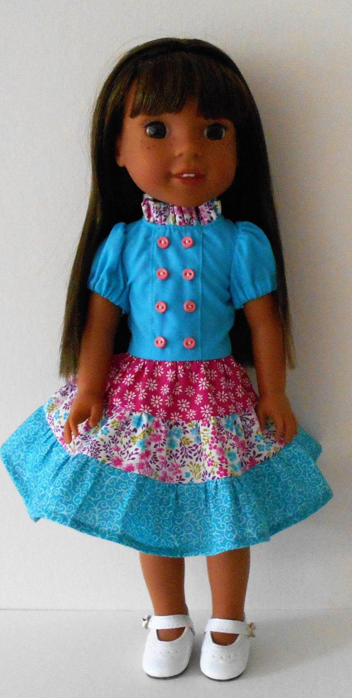 PDF prairie dress and hat sewing pattern fits 14 1/2 | Etsy