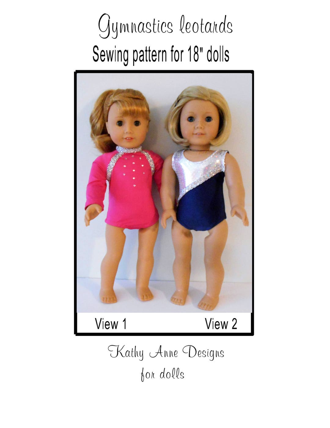 Gymnastics Leotards PDF Sewing Pattern for 18" Dolls - Etsy
