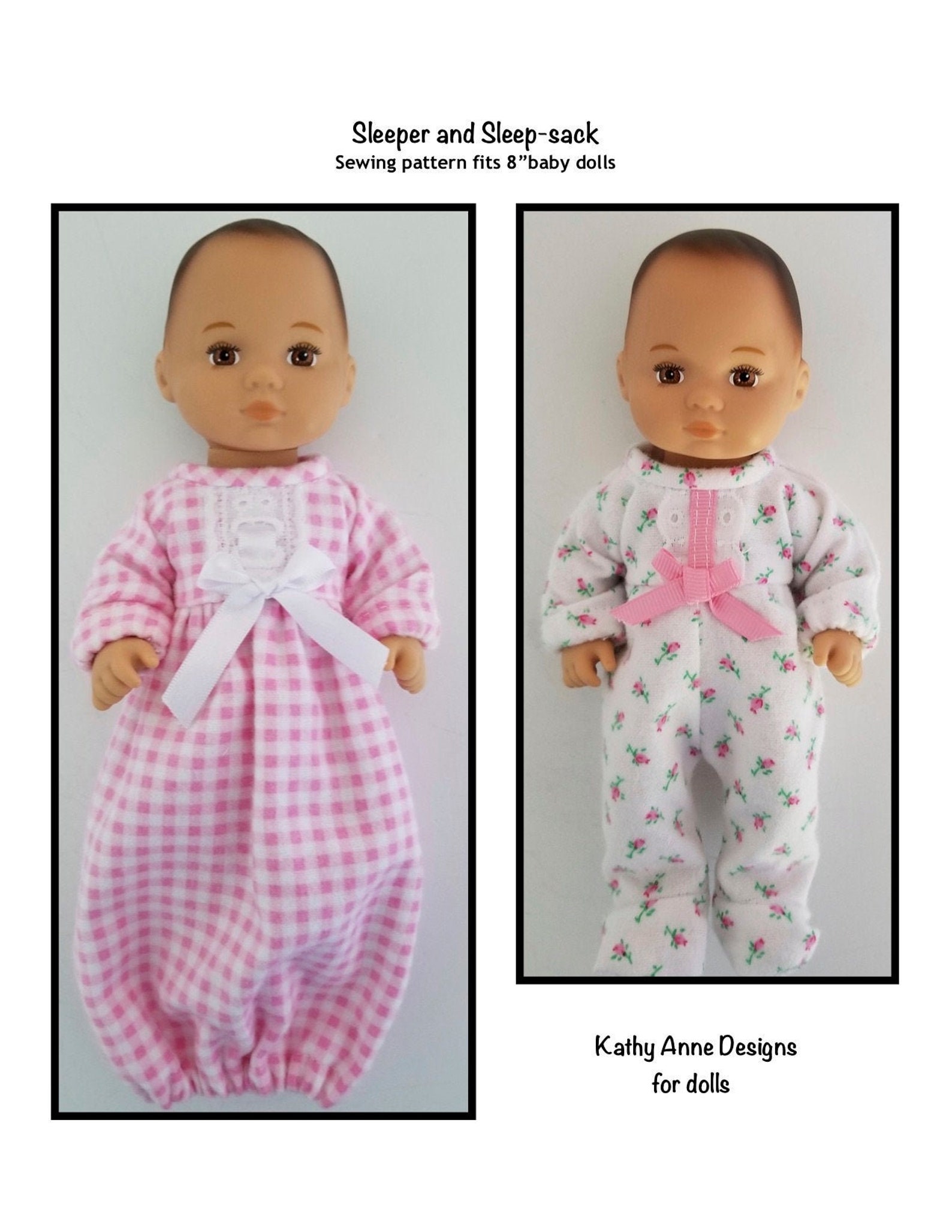 PDF Sleep-sack and Sleeper Pattern Fits 8 Baby Dolls - Etsy