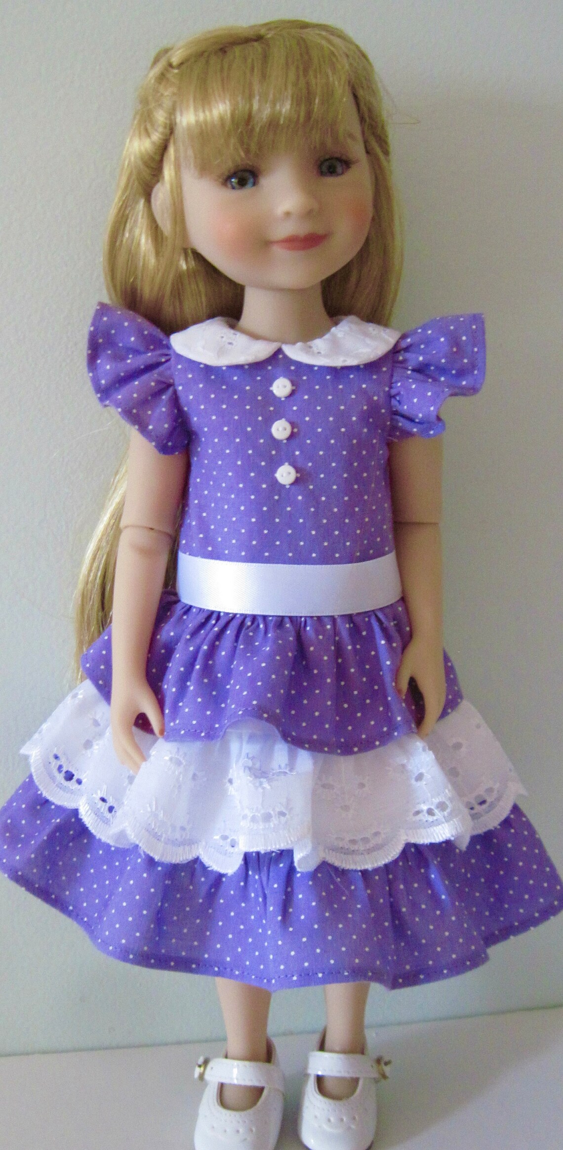 PDF Ruffled Dress Sewing Pattern Fits 15" Slim Dolls, Such as Ruby Red ...