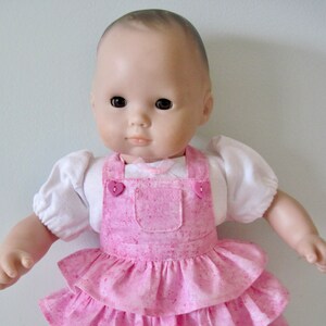 PDF Ruffled Bib Skirt With Tee Sewing Pattern Fits 15" Dolls, Such as ...
