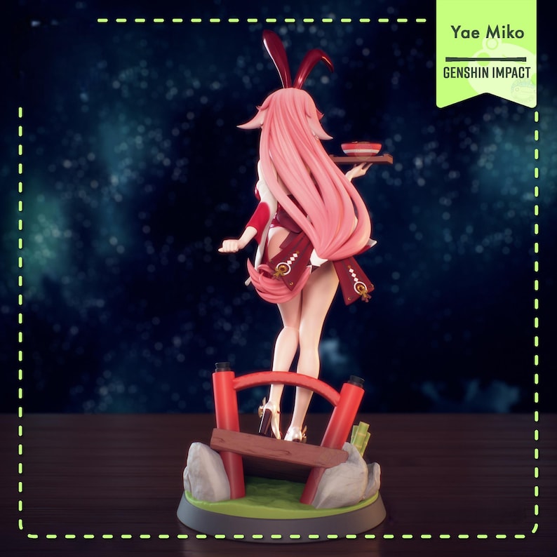 Yae Miku From Genshin Impact | 3D STL File | Resin Stl File | FDM Stl ...