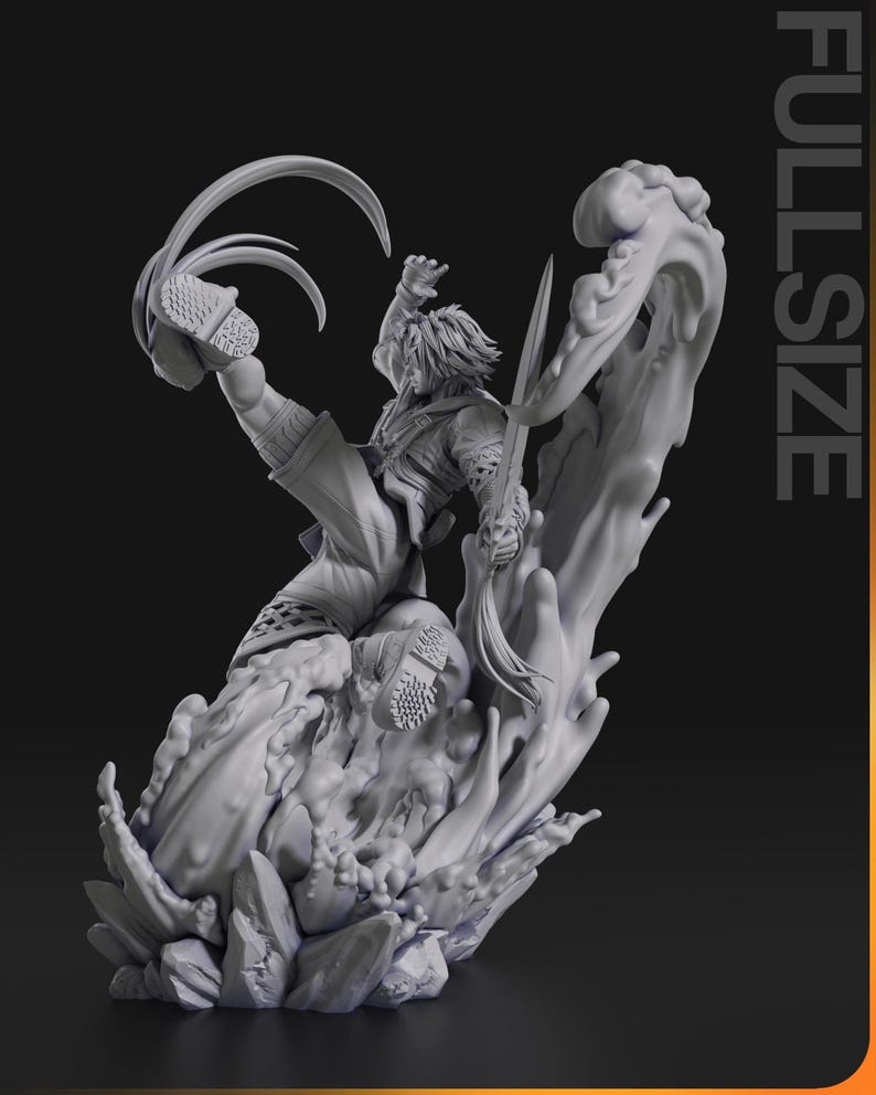 Tidus From Final Fantasy X | 3D STL File | Resin Stl File | FDM Stl ...