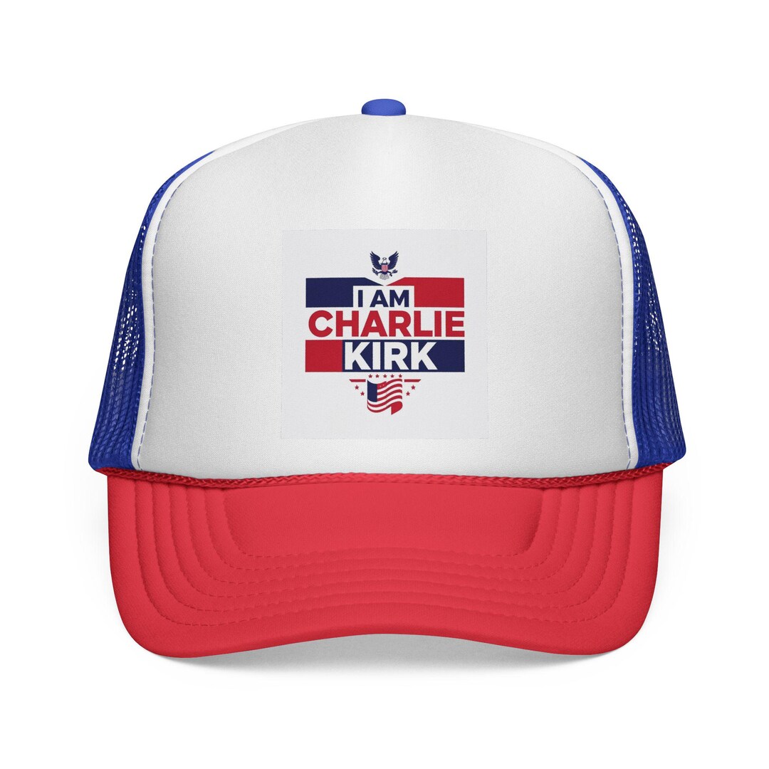 Patriotic Trucker Cap: Charlie Kirk Memorial Logo, Republican Apparel ...