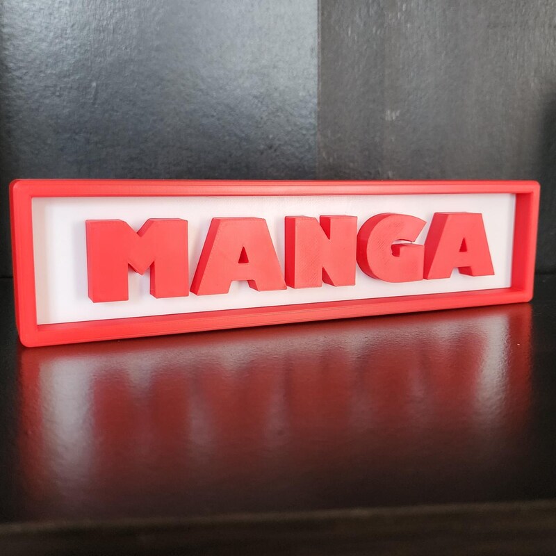Manga Bookshelf - Etsy