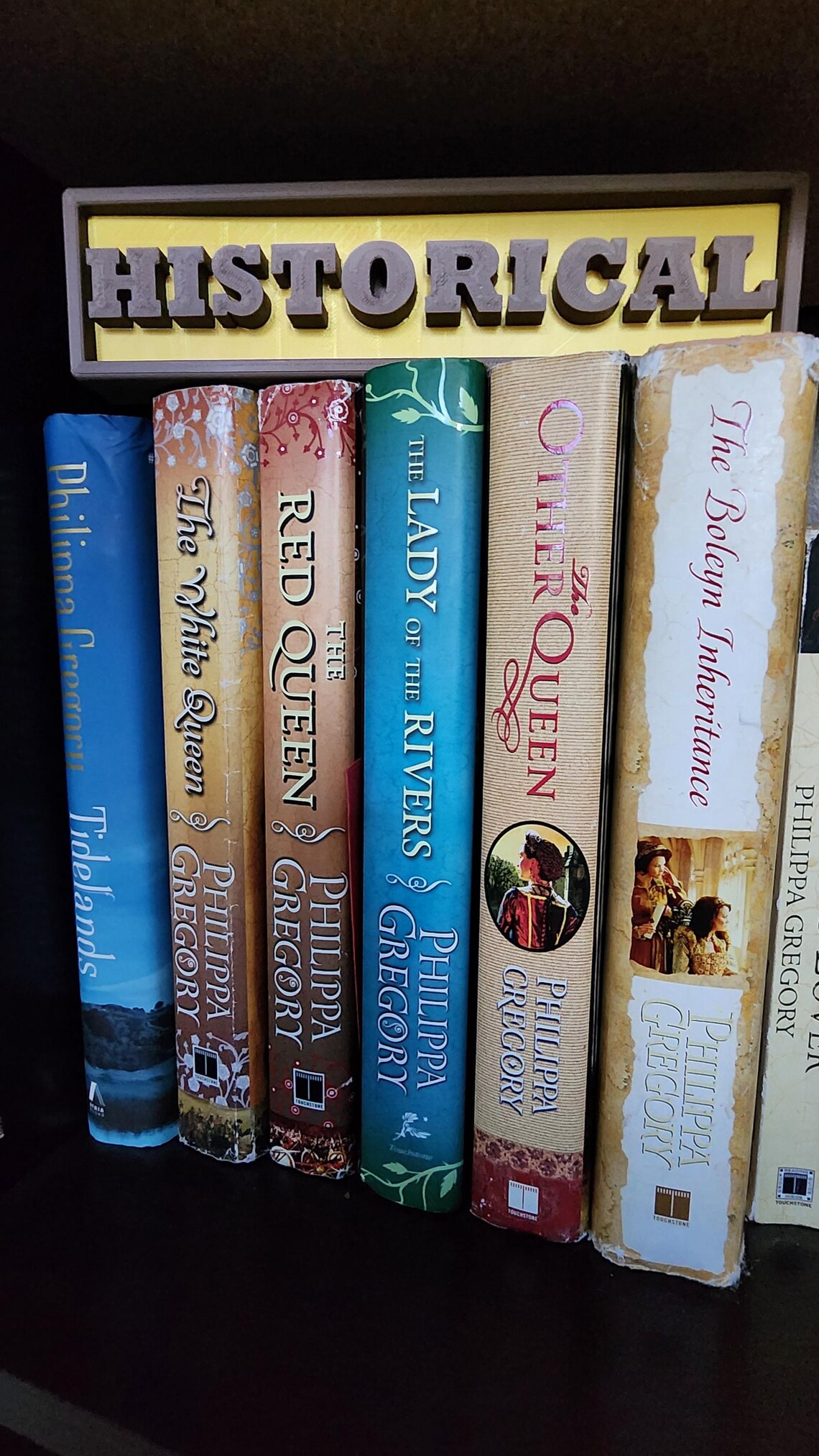 3D Printed Historical Fiction Bookshelf Sign | Period Drama, History ...