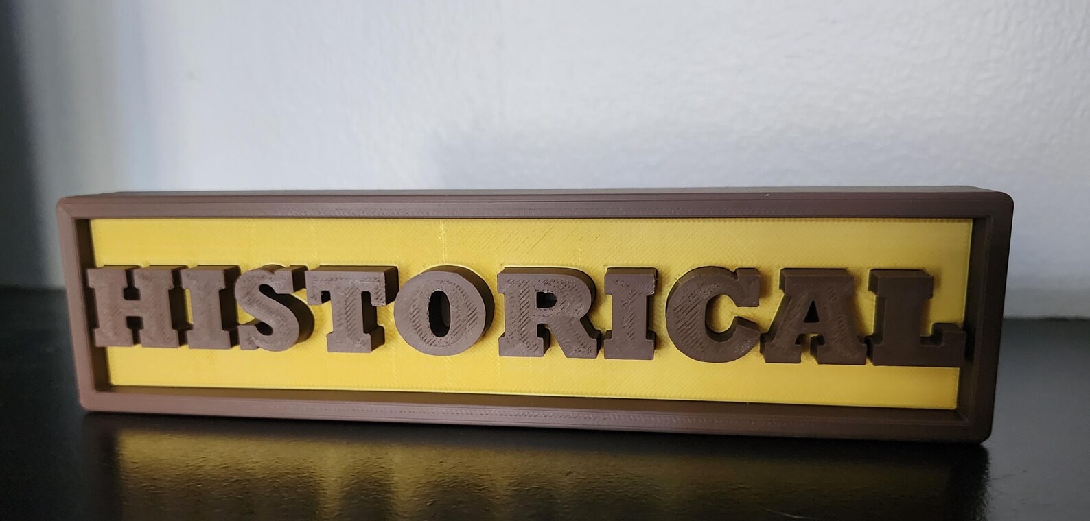 3D Printed Historical Fiction Bookshelf Sign | Period Drama, History ...