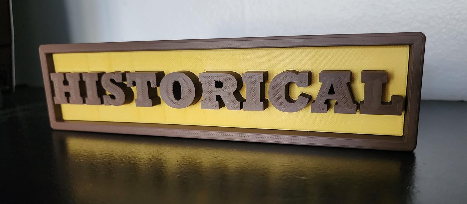 Historical Fiction Bookshelf Sign | 3D Printed Genre Shelf Label for ...