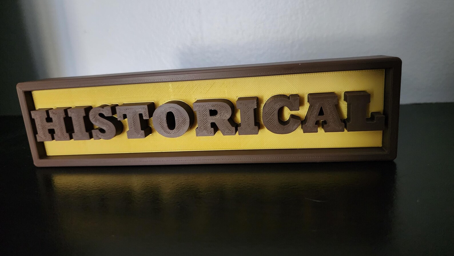 3D Printed Historical Fiction Bookshelf Sign | Period Drama, History ...