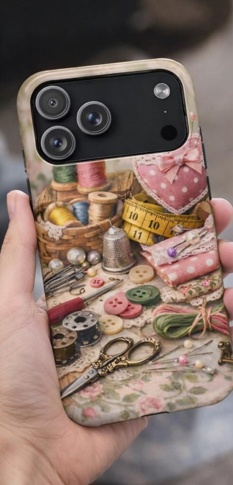 Sewing Notions Collage Phone Case | Magnetic Impact-resistant iPhone 17 ...