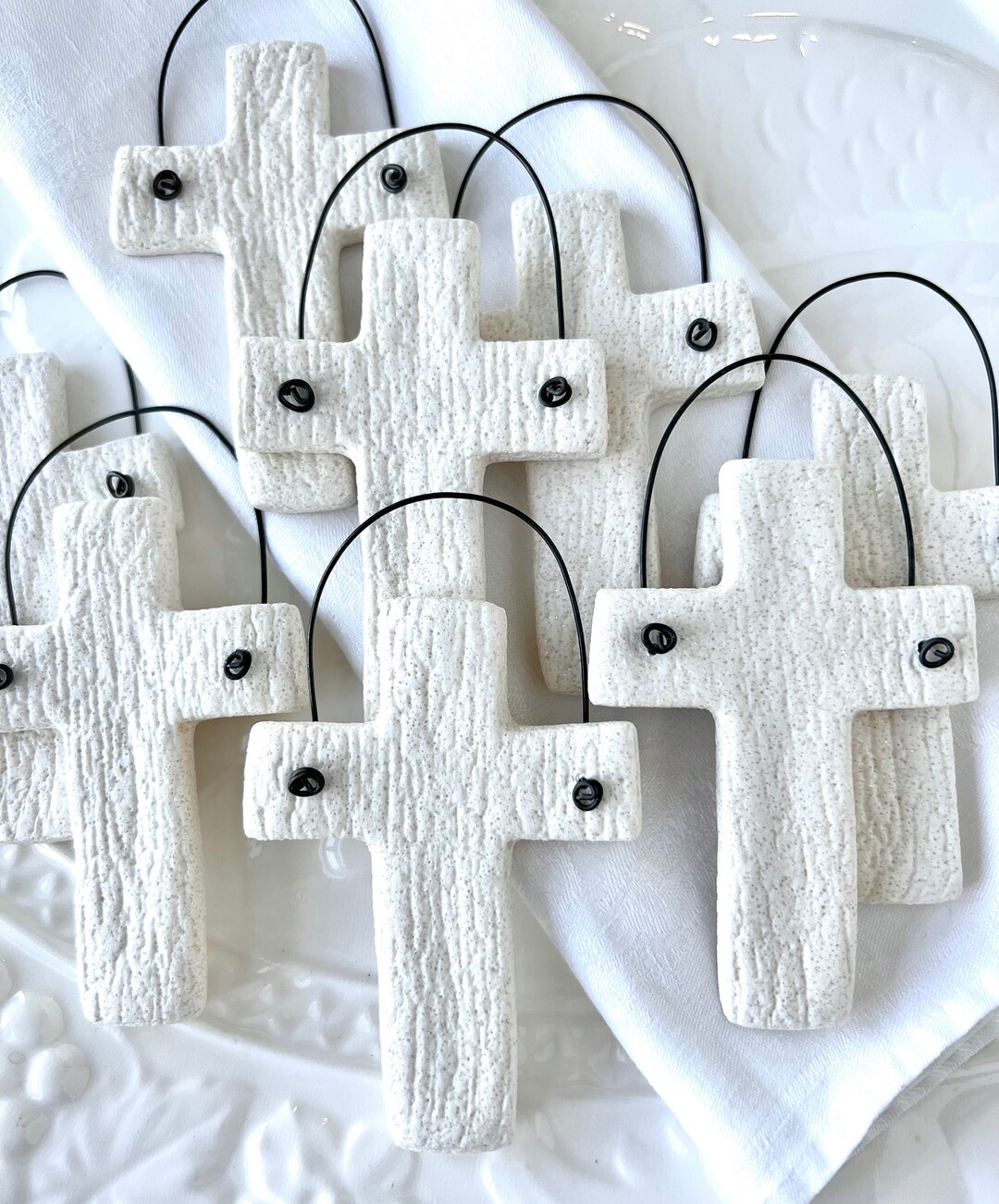 Communion Favor / Baptism Cross Favors for Boy Wood Grain Imprinted ...