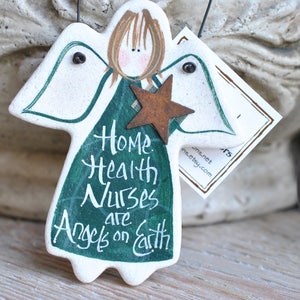 Home Health Nurse Salt Dough Ornament Gift - Etsy