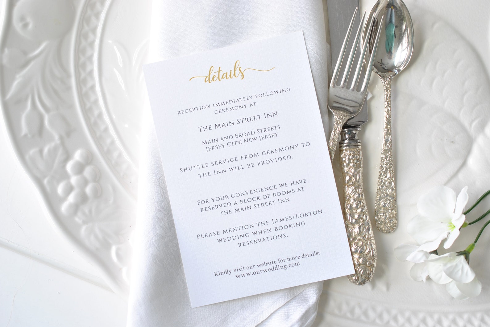 Details Template Minimalist Details DIY 4x6 Instant Download - Etsy