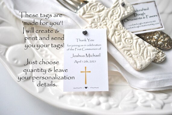 First Communion Party Favor Made for You Personalized Hang | Etsy