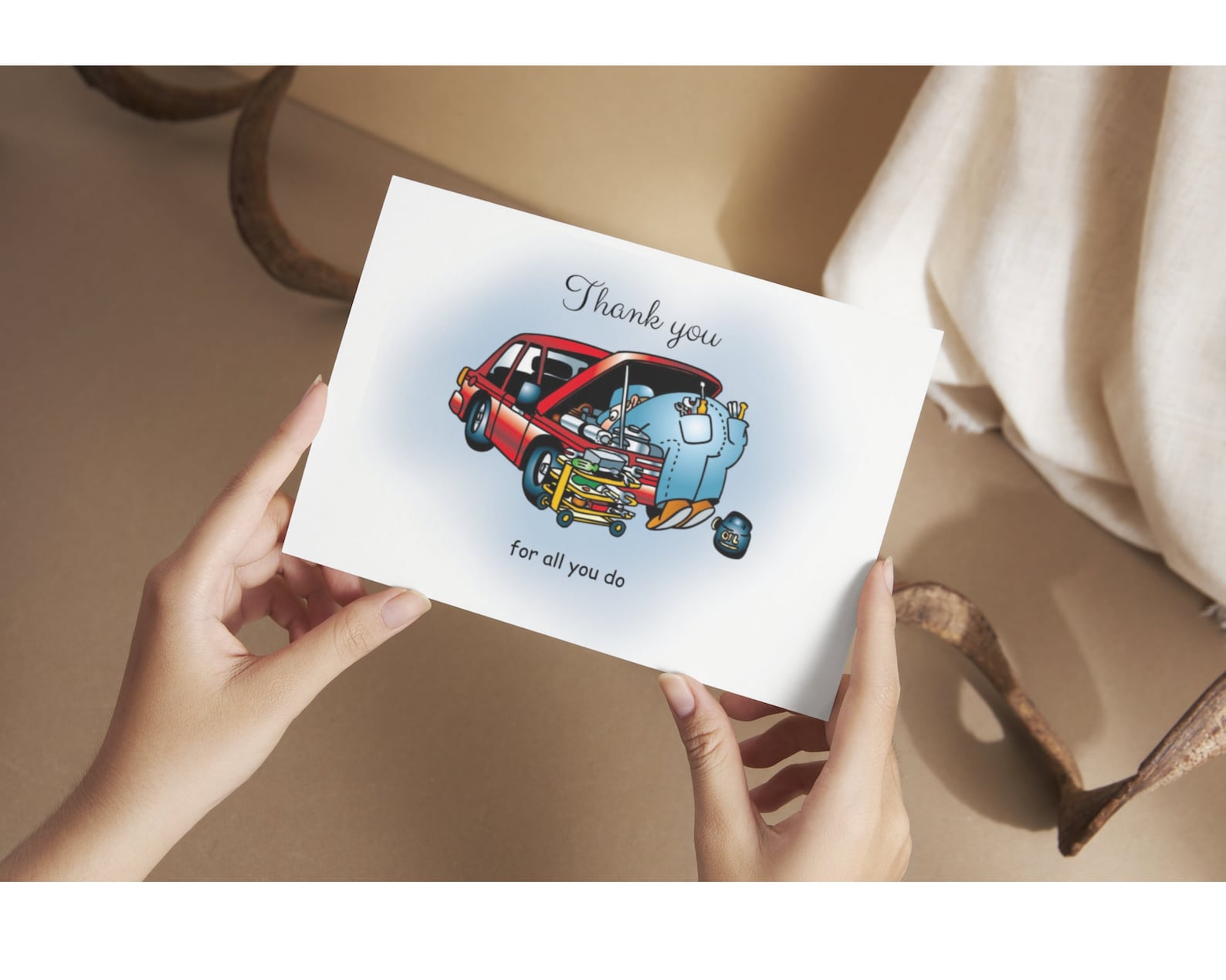 Mechanic Thank You Printable Card / Instant Download / 2 Sizes Inc ...