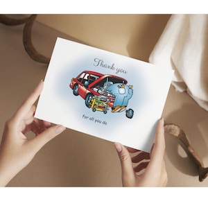 Mechanic Thank You Printable Card / Instant Download / 2 Sizes Inc ...