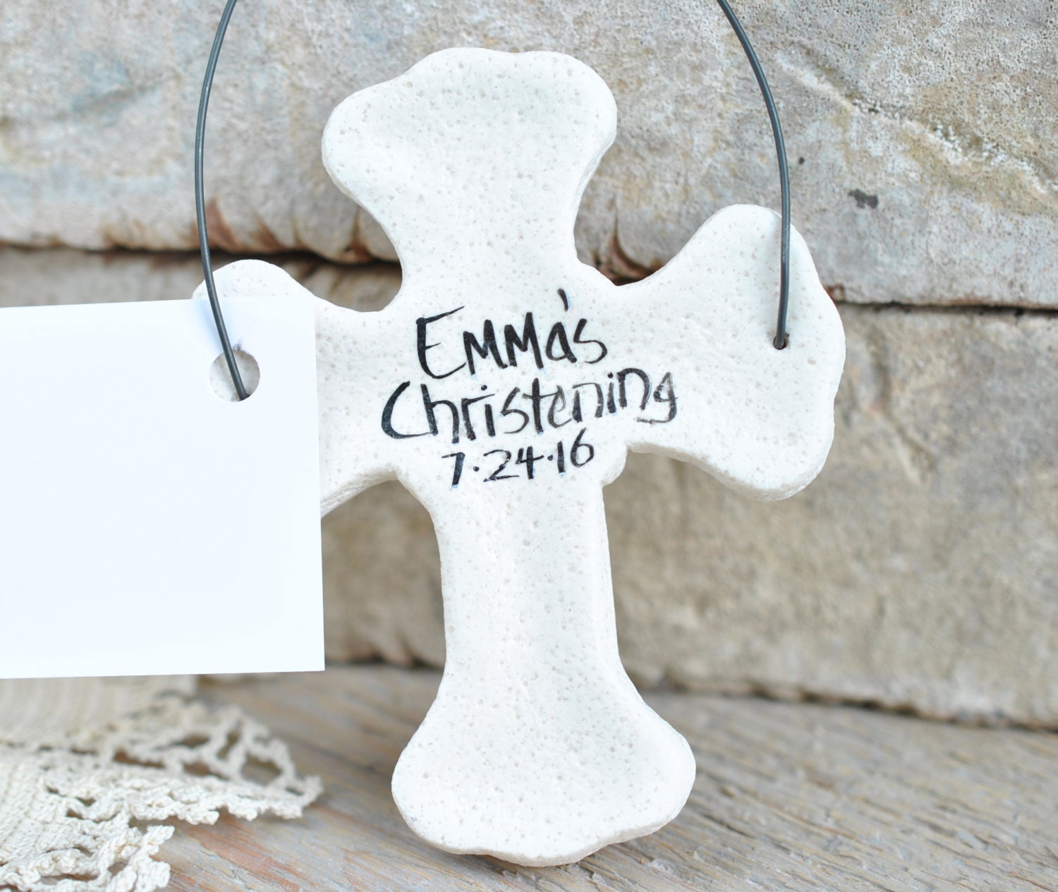 Catholic Cross Salt Dough Ornament Plain (no Writing) or Personalized ...