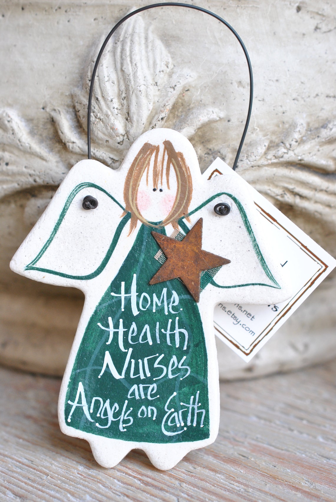 Home Health Nurse Salt Dough Ornament Gift | Etsy