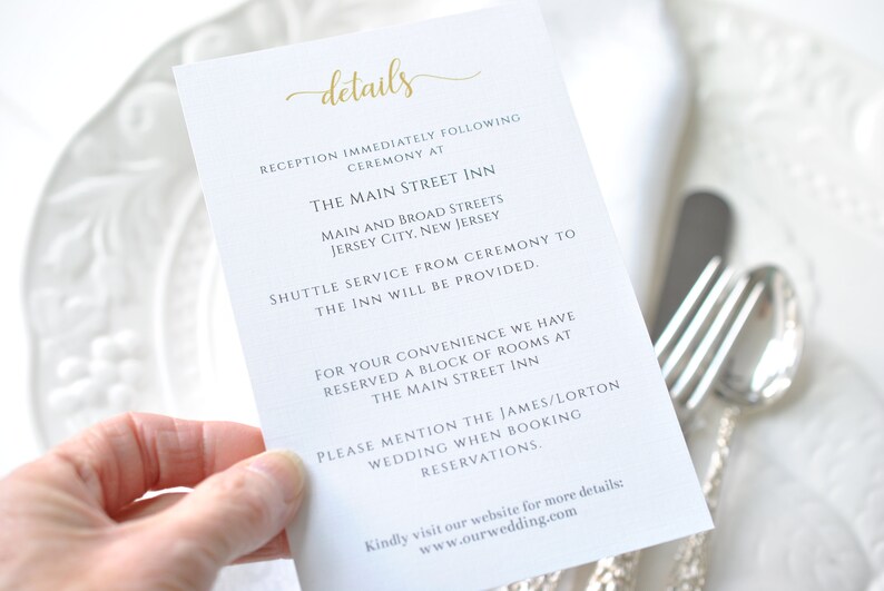 Details Template Minimalist Details DIY 4x6 Instant Download | Etsy