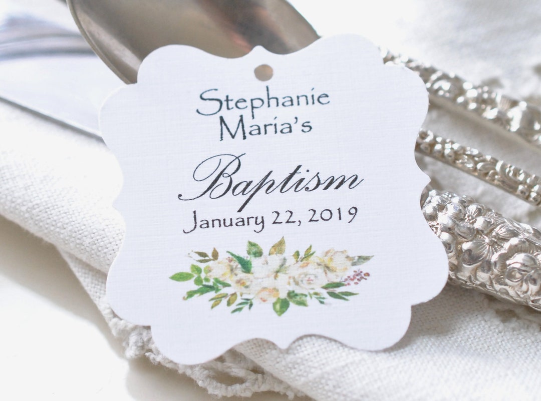 Personalized Baptism Favor Hang Gift Tags Made for You Religious Tag ...