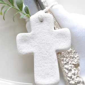 Simple Baptism Cross Favors / Communion Favors Salt Dough Favors With ...
