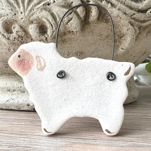 Baby Shower Lamb Salt Dough Favors Baptism Favors Baby Sheep / Napkin ...