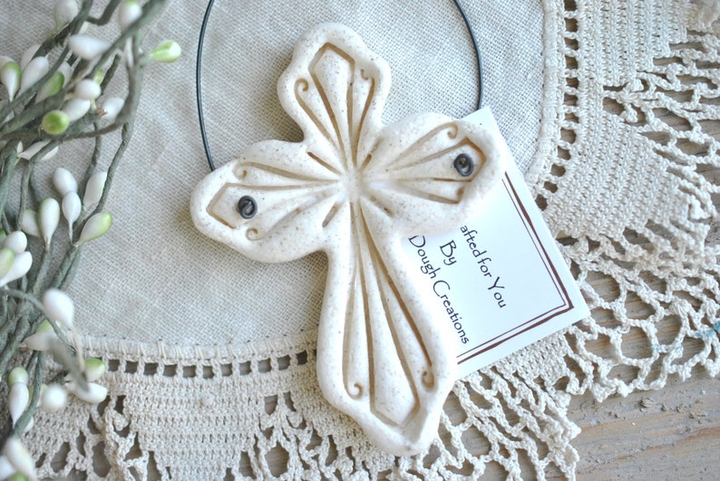 Imprinted Baptism Favor Cross for Baptism Salt Dough Cross - Etsy