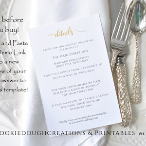 Details Template Minimalist Details DIY 4x6 Instant Download Editable ...