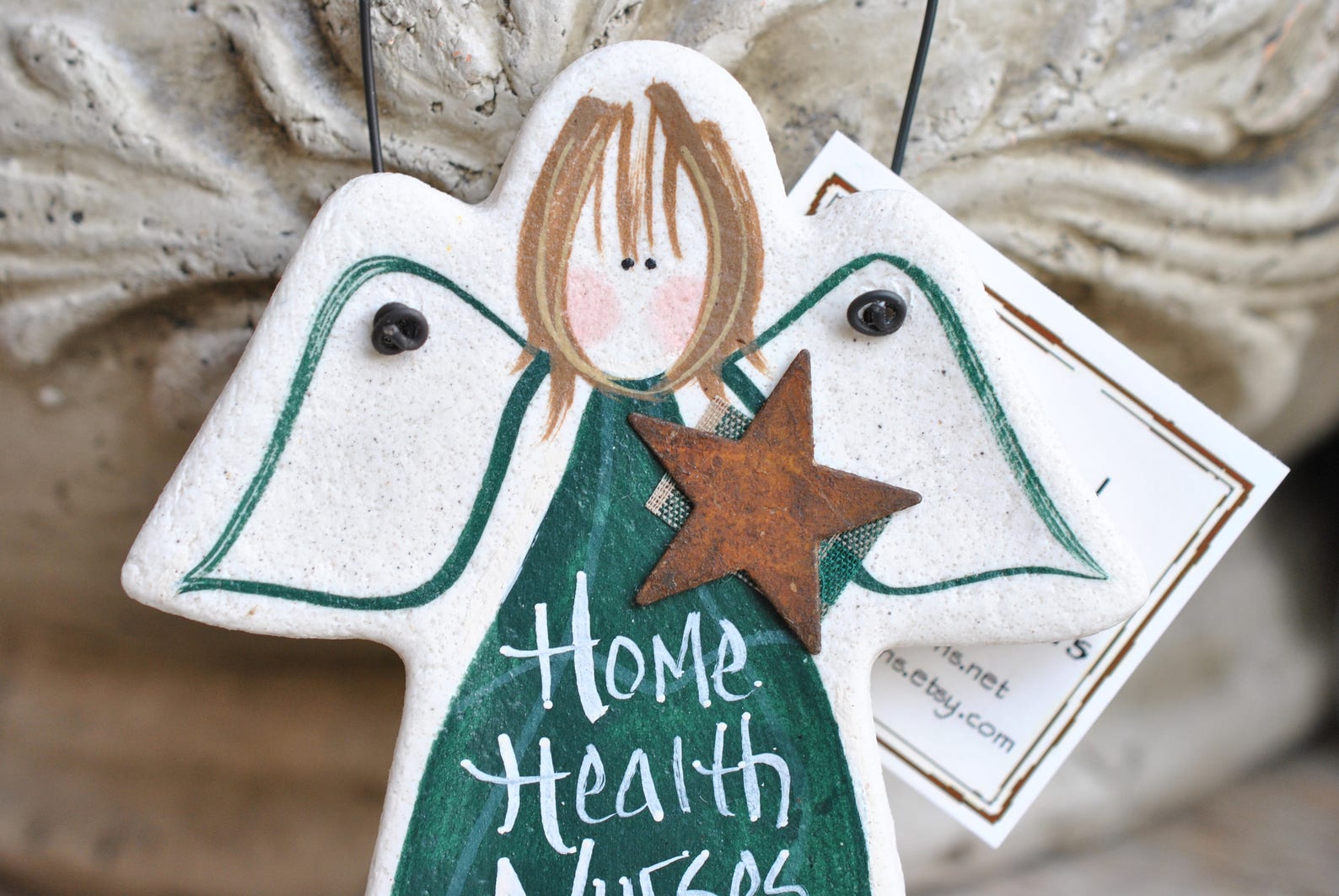 Home Health Nurse Salt Dough Ornament Gift | Etsy