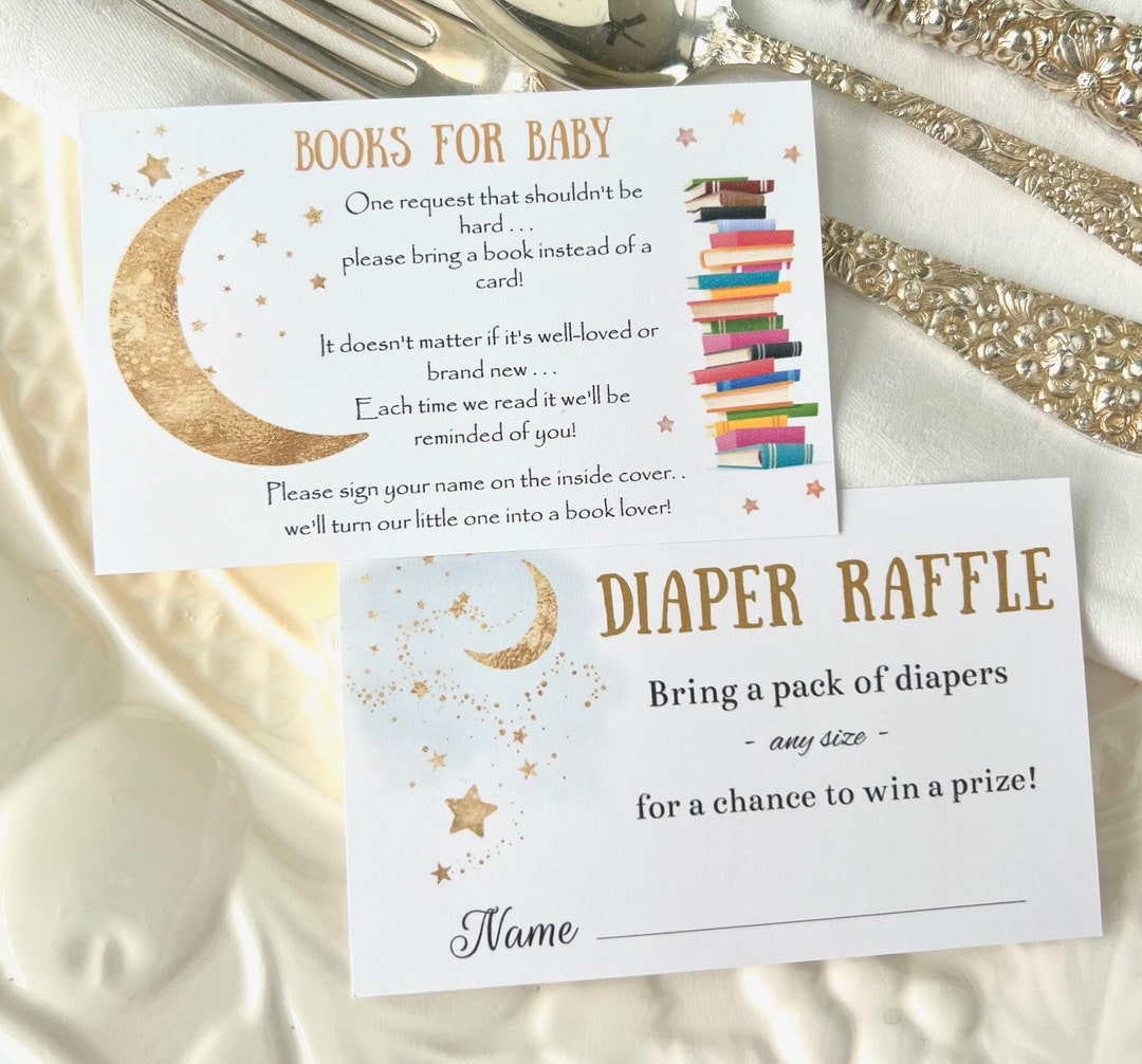 Twinkle Baby Shower Printables Books for Baby & Diaper Raffle Cards ...
